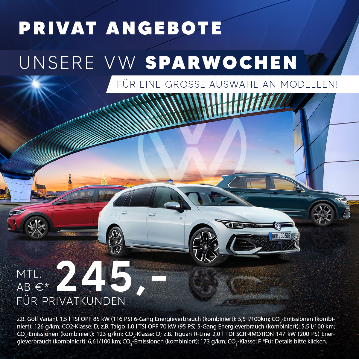 VW Sparwochen Privatangebote | Autohaus Dittmar Mäke